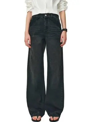 Fabrique Vivian Jeans In Cotton Denim - Black