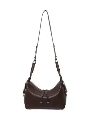 Fabrique Clio Slouchy Swing Bag In Smooth Top-grain Leather - Red