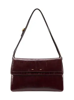 Fabrique Soft Rialto Bag In Oil-waxed Cowhide Leather - Red