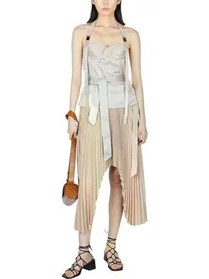 Rokh Halterneck Corset Top - Neutrals