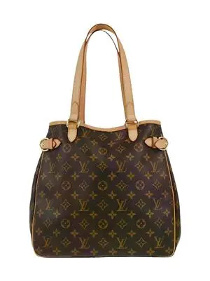 LOUIS VUITTON Monogram Canvas Batignolles Vertical Tote Bag - Brown