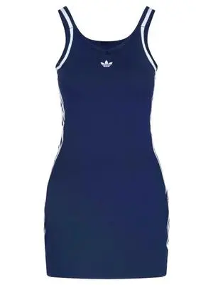 Adidas Embroidered Logo Dress - Blue