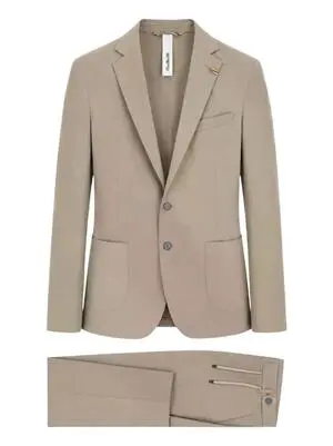 DISTRETTO 12 Notched-lapel Single-breasted Suit - Neutrals