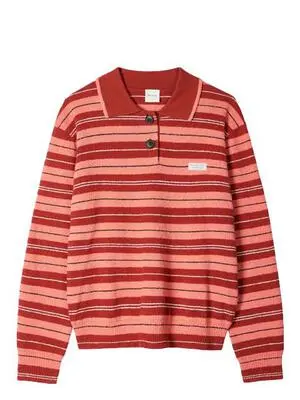 Paul Smith Striped Bouclé Rugby Jumper - Pink