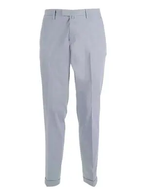 BRIGLIA 1949 Pressed Crease Turn-up Trousers - Blue