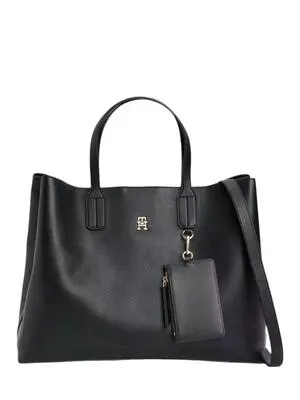 Tommy Hilfiger Logo-plaque Tote Bag - Black