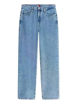 Tommy Hilfiger Straight-leg Jeans With Logo Patch - Blue