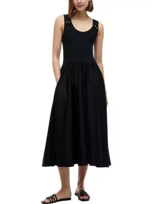 Tommy Hilfiger Ribbed Knit Midi Dress - Black