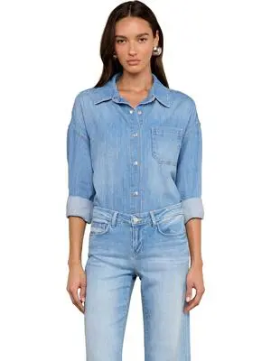 L'AGENCE L'AGENCE Jorah Oversized Featherweight Denim Shirt