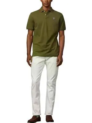 HACKETT LONDON Badge Polo Shirt - Green