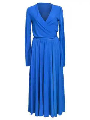 Proenza Schouler White Label Pleated Wrap Dress - Blue