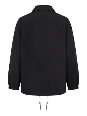 DANTON Logo-patch Drawstring-hem Jacket - Black