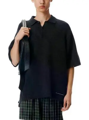 Alexander Wang Oversized-fit Polo Shirt - Grey