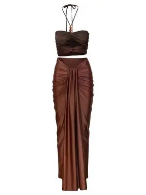 BAOBAB Dawn Cut-out Dress - Brown