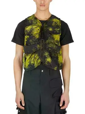 NEMEN V-neck Flap-pocket Gilet - Yellow