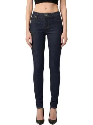 Philipp Plein Skinny Jeans With Logo Detail - Blue 1