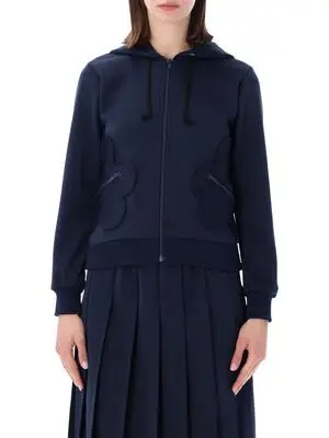 Comme Des Garçons Zipped Hoody - Navy
