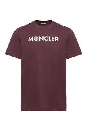 Moncler Logo Cotton T-shirt - Red
