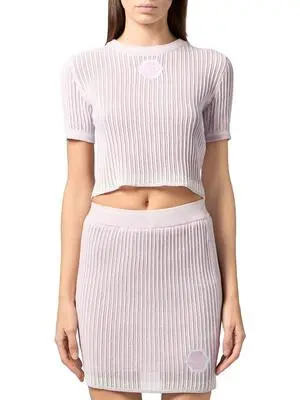 PHILIPP PLEIN Philipp Plein Short Sleeve Knit Top
