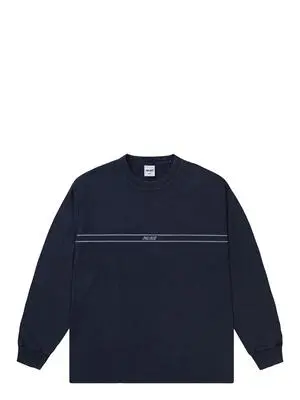 PALACE Long Sleeve Pigment Font Shirt - Blue