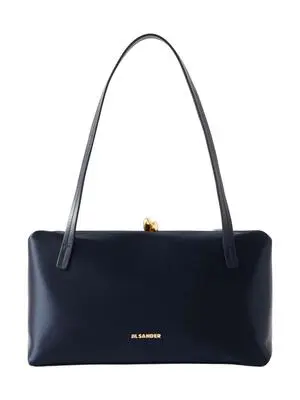 JIL SANDER Jil Sander Goji Pillow Satin Shoulder Bag Navy