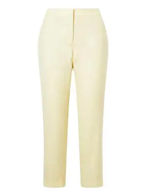 Alexander McQueen Wool Straight-leg Tailored Trousers - Yellow