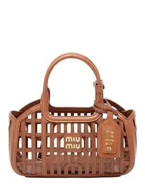 Miu Miu Leather Basket Bag - Multicolor