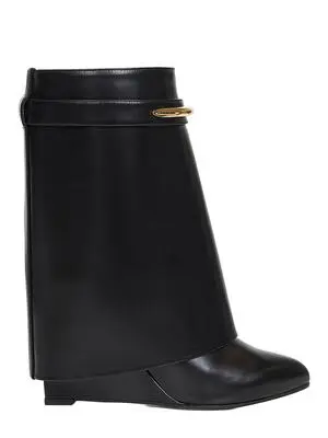Givenchy Wedge Ankle Boots With Gold Tone Detail - Multicolor