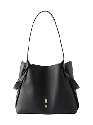 CHRISTIAN LOUBOUTIN Bettina Small Embellished Leather Tote - Black