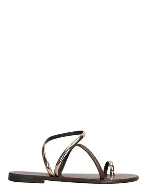NICOLAS LAINAS Arch Ithaca Flat Sandals - Brown