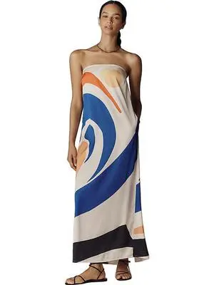 DE LORETA Plus Aloe Cotton Midi Dress - Olas