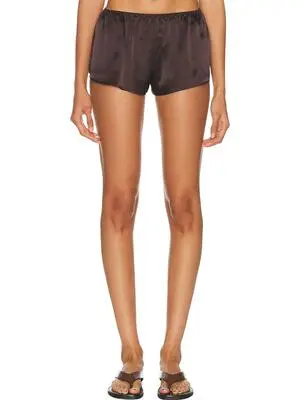 EAVES Roux Silk Short - Chocolate Brown