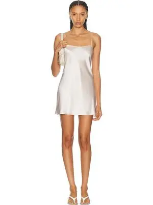 EAVES Silk Mini Dress - Blush