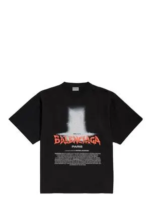 Balenciaga Balenciaga "The Door" Printed Oversized T-Shirt Black