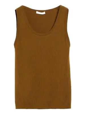 MAX MARA Max Mara Ribbed Cotton Tank Top