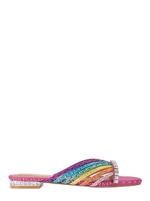 Kurt Geiger Embellished Rainbow Woven Mules - Mult/other