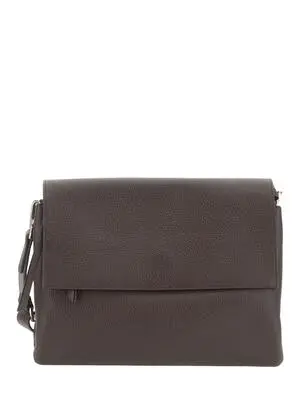 GIANNI CHIARINI Gianni Chiarini Textured Leather Shoulder Bag With Magnetic Flap Closure