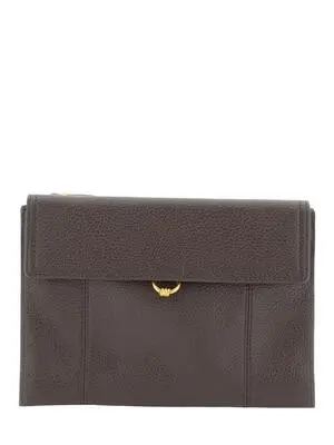 GIANNI CHIARINI Vicky Clutch - Coffee Brown