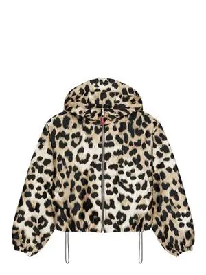 Givenchy Leopard Jacquard Windbreaker - Light Brown