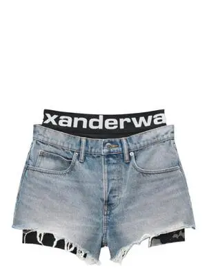 Alexander Wang Relaxed Logo Bike Short - Gray