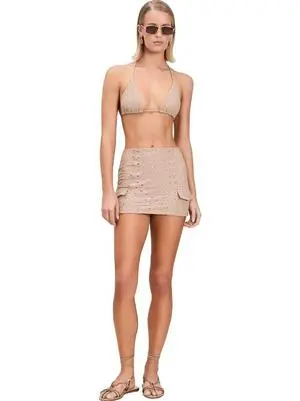 Devon Windsor Devon Windsor Romina Mini Skirt Neutral