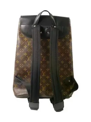 LOUIS VUITTON Macassar Palladium Monogram Backpack - Brown