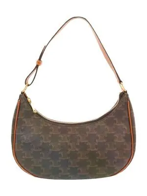Celine Ava Triomphe Shoulder Bag - Brown