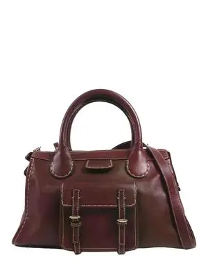 Chloé Edith Leather Handbag - Red