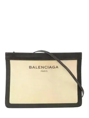 Balenciaga Navy Pochette Shoulder Bag - Neutrals