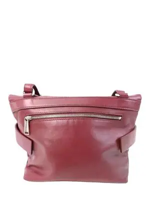 Bottega Veneta Marco Poio Leather Messenger Bag - Red