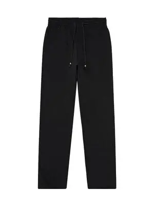 DIESEL® Cotton Jersey Track Pants - Black