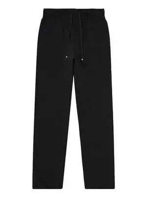 DIESEL® Cotton Jersey Track Pants - Black