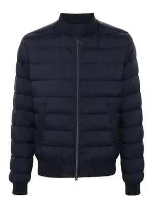 Herno Goose Down Padded Bomber Jacket - Blue