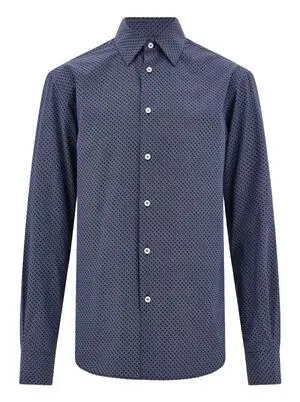 FERRAGAMO Neutrals Shirts - Blue